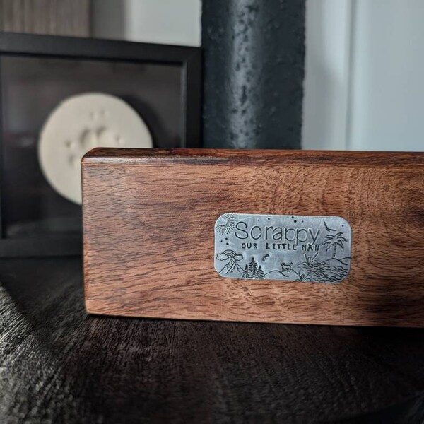 URN PLAQUE, 1x2", Urn Dedication, Pet Urn, Pet Cremation, Dedication ...