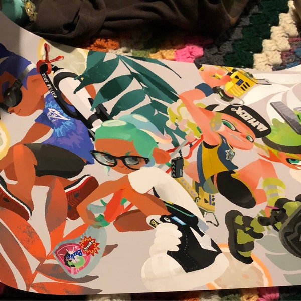 Splatoon 2 Anniversary - Poster 13x19 - Etsy