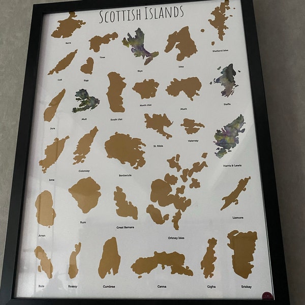 Scottish Castles - Scratch off Bucket List Poster, Edinburgh Castle ...