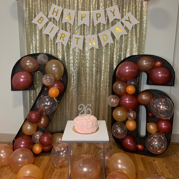 Glitter 26, Twenty Six Cake Pick Topper, 26th Anniversary, Happy 26th ...