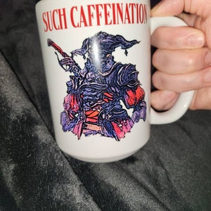 FFXIV Coffee Mug Gaius such Caffeination, FF14 Mug Gaius Meme Coffee ...