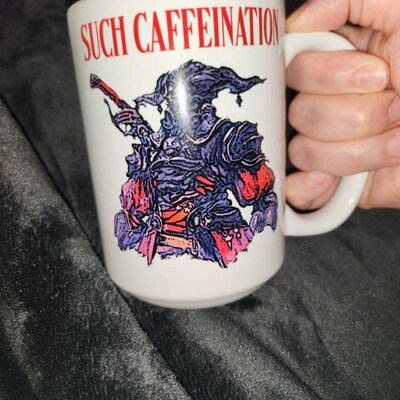 FFXIV Coffee Mug Gaius such Caffeination, FF14 Mug Gaius Meme Coffee ...