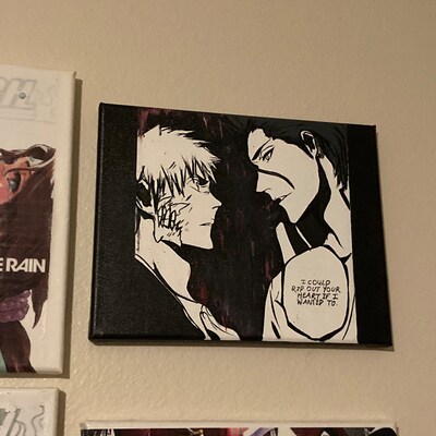 Handmade Manga Anime Canvas Painting - Etsy