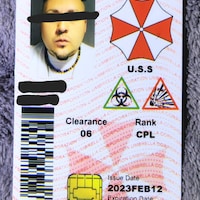 Custom Umbrella Corporation CAC Style ID Card / Badge - Resident Evil ...