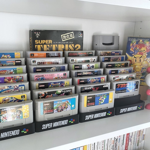 SNES Super Nintendo Display Game Stand - Etsy