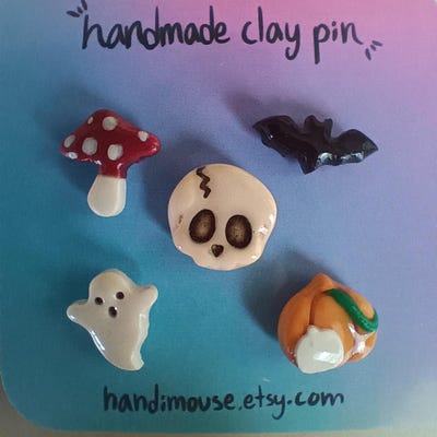 Polaroid Pin Handmade Clay Pins Flower Sunse Handpainted Polaroid Photo ...