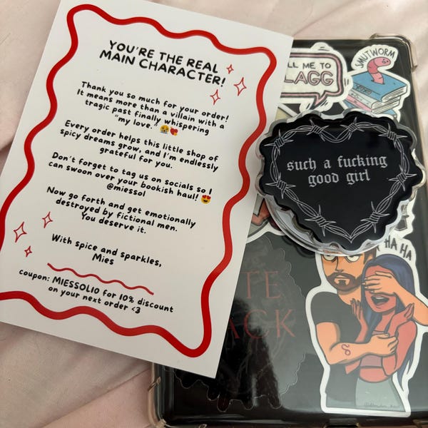 Such a Good Girl Sticker | Bookish Gift | Dark Romance Reader | Kindle ...