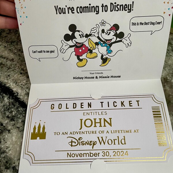 Disney Professional Autograph and Photo Book, Name Printed With GOLD ...