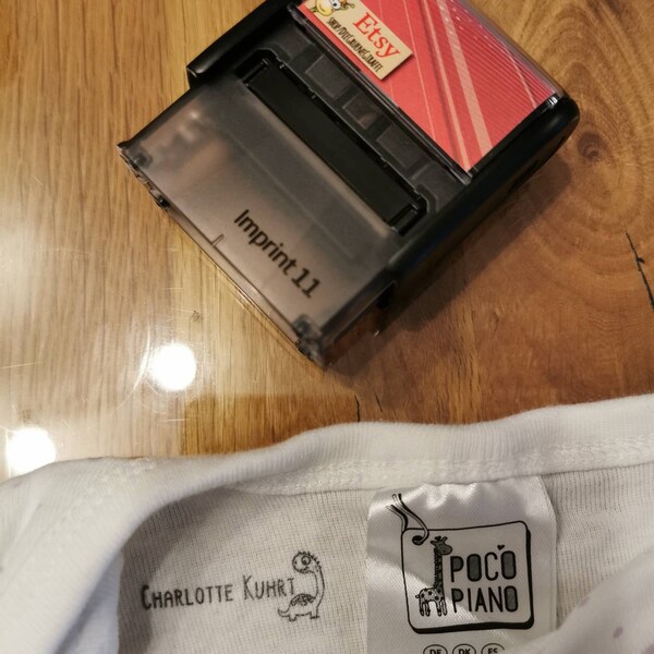 Textile Stamp / Self-inking Stamp / Personalized With Name / Custom ...