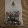 Bulk Miniature Christmas Ornaments, Grab Bag of Pretty Mini Glass Ball ...