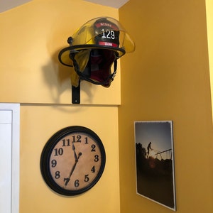 Fireman Fire Fighter Helmet Wall Mount Display Rack Holder - Etsy