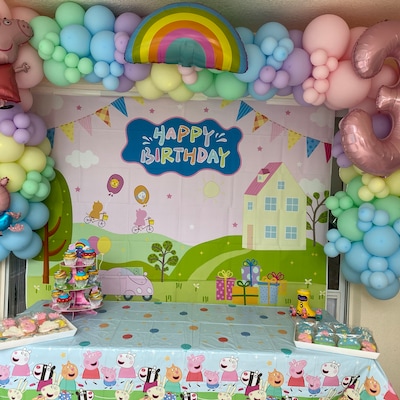 Peppa Pig House Prop Peppa Pig Birthday Decorations by Suly Handmade ...