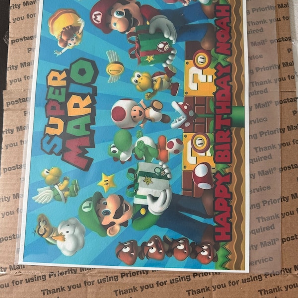 Custom Edible Sugar Sheets/icing Sheets,cake, Cookies, Cupcake Toppers ...