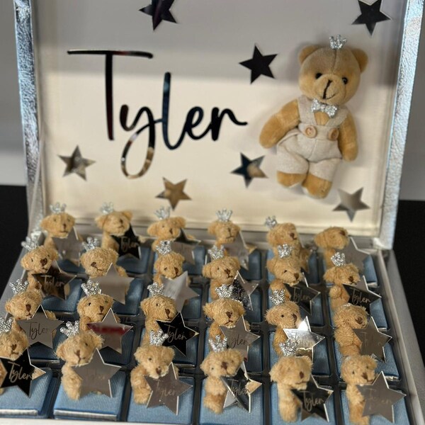 Bear Baby Shower Gift, Custom Teddy Bear Baby Shower Favors, Winnie the ...