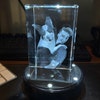 2D Necklace Photo Crystal Personalised Photo Crystal - Etsy UK