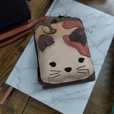 Cat Credit Card Holder Wallet Wristlet Cat Bag Cat Mom - Etsy