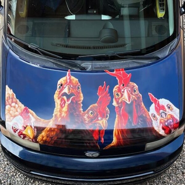 Devil Girl Car Hood Wrap, Car Hood Decal, Car Hood Sticker, Hood Wrap ...