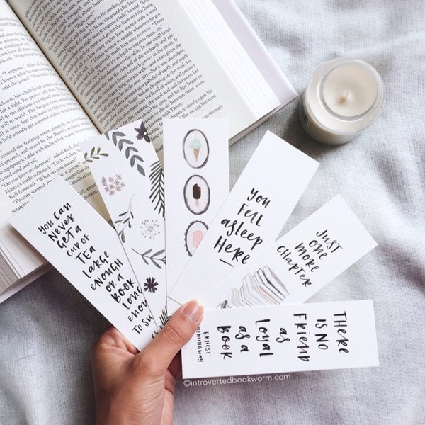 Bookmark Set of 5 - Etsy