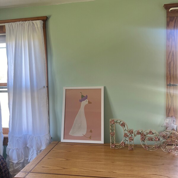 Silly Goose Wall Art, Cute Goose Poster, Girl Nursery Decor, Farm ...