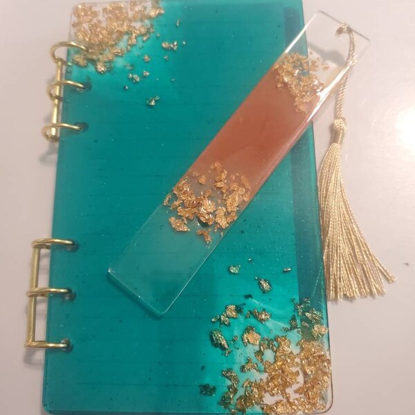 Personalized Resin Bookmark Vintage Bookmark Resin Bookmark Floral ...