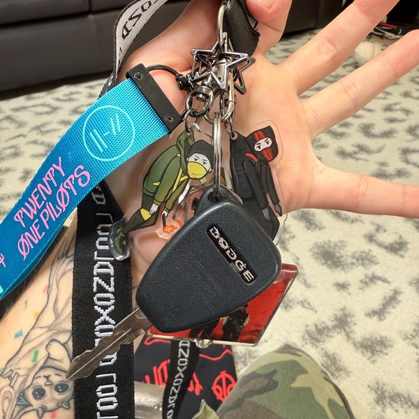 Twenty One Pilots Lanyard Keychains - Etsy