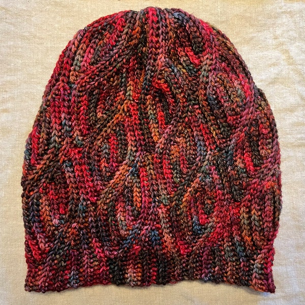 CROCHET PATTERN- GIANNA Knit-look Slouchy Cropped Beanie,hat ...