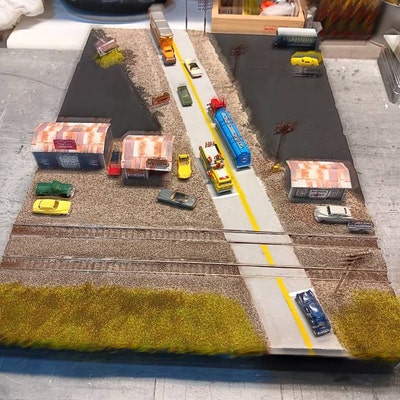 Miniature Paper Model Vehicle School Bus Cardstock Kit Pre Cut and ...