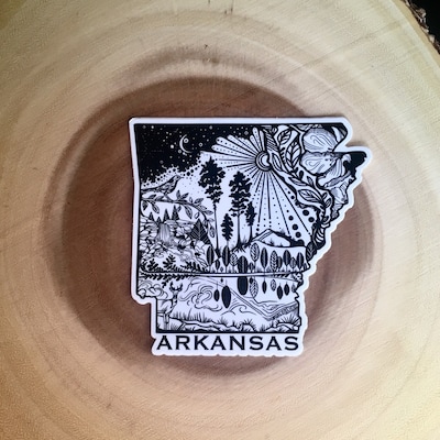 Arkansas State Sticker 4 Weatherproof and Durable, Outdoor Sticker ...