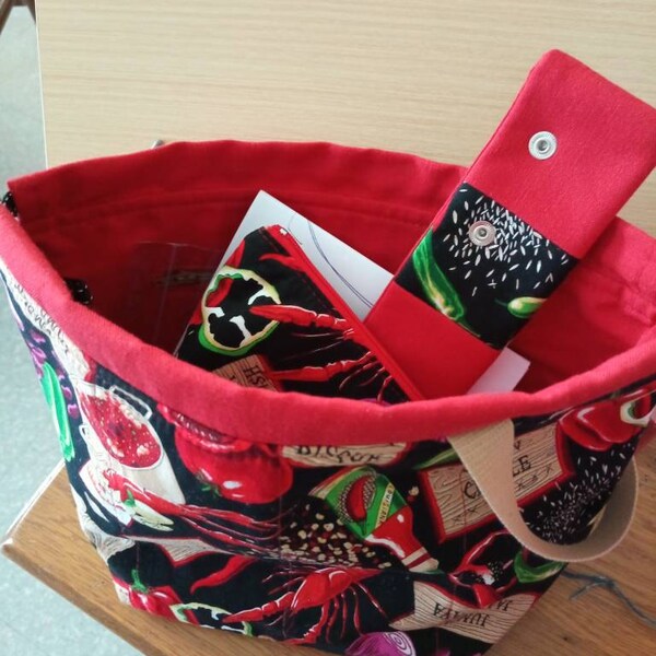 PDF Sewing Pattern Knitting Project Bag Sewing Tutorial Wristlet Project Bag Crochet Project Bag ...