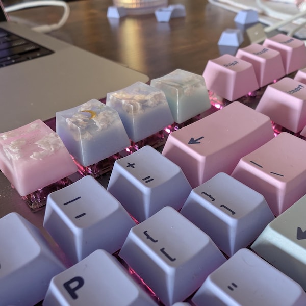 Customize Cloud Moon Sky Keycap Ombre Sunset Dawn - Etsy