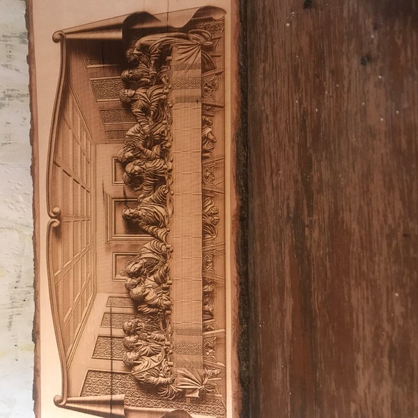 Digital Design File - Last Supper Framed 1 - Glowforge - Laser Ready ...