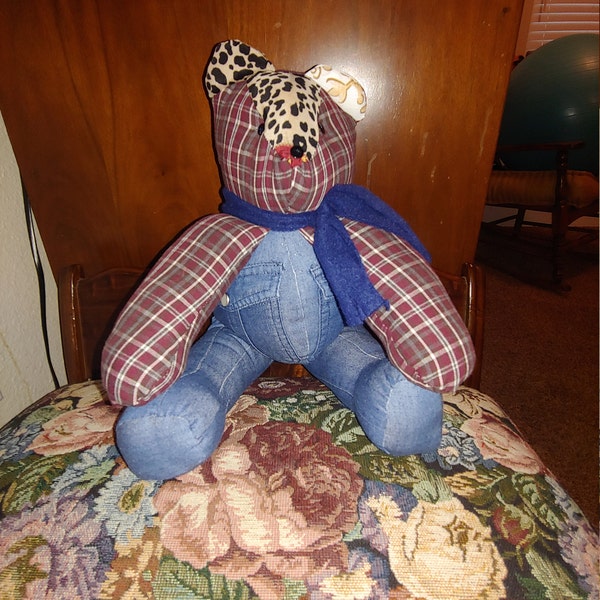 Memory Bear With Voice Recorded, Memory Bear, Keepsake, Stuffed Animal ...