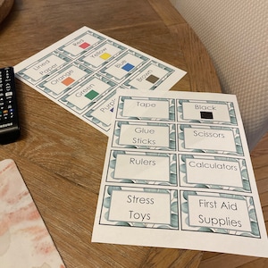 Boho Rainbow Classroom Labels, Student Locker Name Tags BOHO Color Name ...