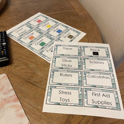 Boho Rainbow Classroom Labels, Student Locker Name Tags BOHO Color Name ...