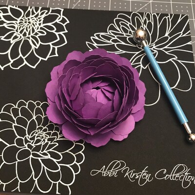 Paper Flowers Molding Mat & Shaping Tool Set, Flower Shaping Kit and ...