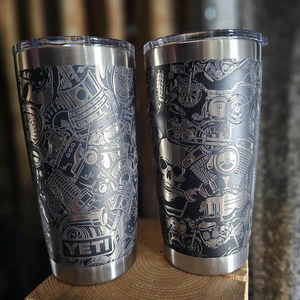 20oz Fishing YETI Tumbler - Etsy