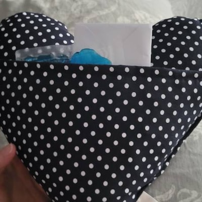 Red Frilled Heart Cushion Large/small Pillows Cushion Heart Plush ...