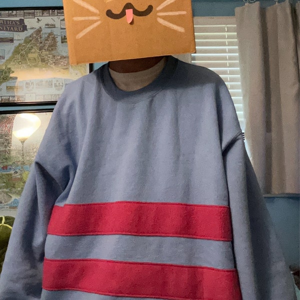 Frisk Shirt, Undertale Shirt, Frisk Sweatshirt, Costume, Cosplay Shirt ...