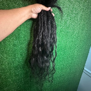 Wavy Curly Boho Lisa Bonet Human Hair Loc Extensions - Etsy