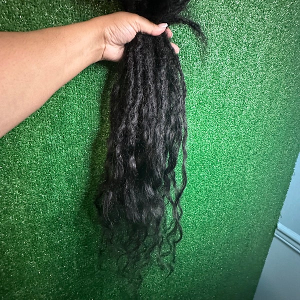Wavy Curly Boho Lisa Bonet Human Hair Loc Extensions - Etsy