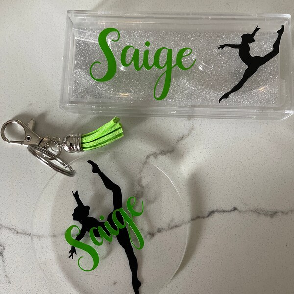 Personalized Dancer Keychains - Dance Team Cheer Squad Gift - 1 Acrylic ...