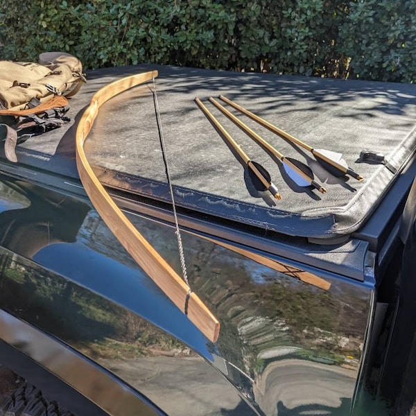 64" Bow & Arrow Combo - Longbow + 3 Arrows - Etsy