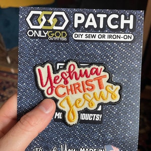 Jesus Heart Patch Lapel Size Heart Shaped Embroidered Iron on Sew on ...