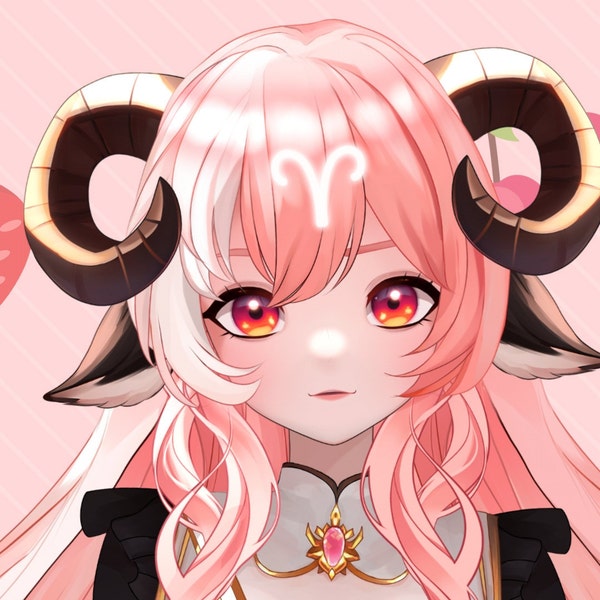 Live2d Vtuber Model for Commercial Use! Aries the Zodiac Vtuber (ready ...