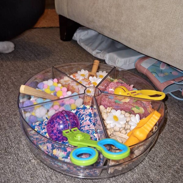 Halloween Sensory Kit Spooky Tuff Tray Sensory Base Coloured Rice and ...