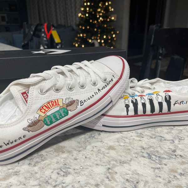 Converse Branded Custom Hand Painted Shoes Rapunzel & Flynn Design High ...