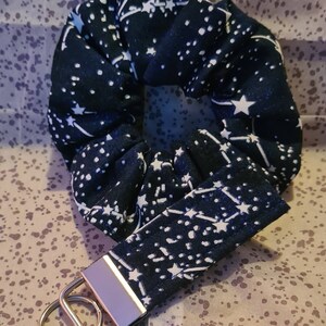 Glow in the Dark Galaxy Key Fob // Space Key Fob, Galaxy Fabric Key ...