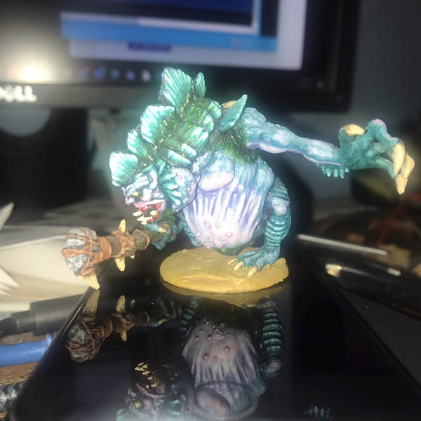 Goblin Cavalier / Dog-rider / Mounted - - Handpainted D&D Miniature ...
