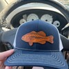 Largemouth Bass Patch Hat, Custom Richardson 112 Leather Patch Hat ...