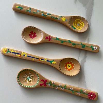 BULK CUSTOM Mini WOODEN Spoons 3 Inch Tea Espresso Spice Scrub Spoon ...